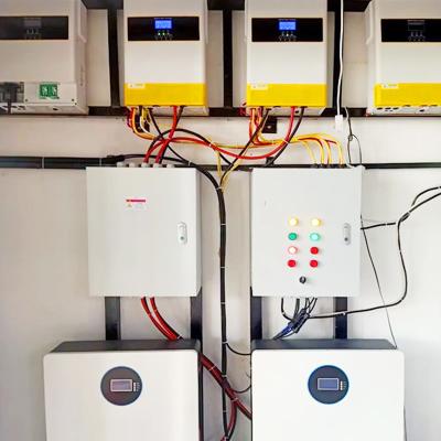 China 6.2KW Hybrid Solar Inverter 48V LiFePO4 MPPT Pure Sine Wave for sale