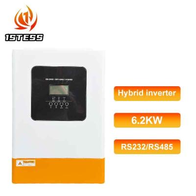 China 6.2kW Solar Hybrid Inverter 48V Pure Sine Wave 6200W 6.2KVA Off Grid Solar Inverter MPPT Lithium Battery Support for sale