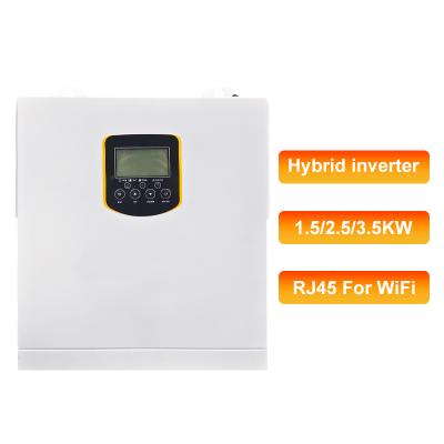 China Wholesale 12V 24V 1.5kw 2.5kw 3.5kw Hybrid Solar Inverter Single Phase Pure Sine Wave 3.5KVA Off Grid Solar Inverter With MPPT for sale