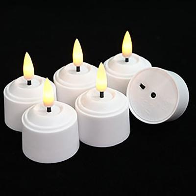 China Flameless Electric Tea Lights Matte Battery Operated Tea Lights With Timer for sale