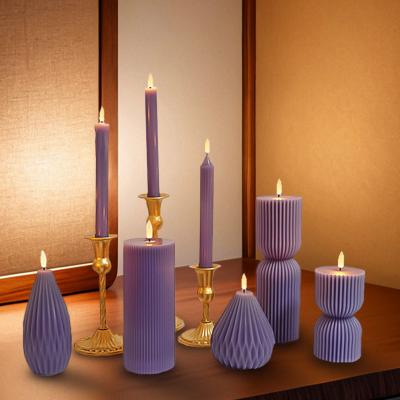 China OEM ODM Battery Operated Candle Light Customized LED Flameless Candles With Timer for sale