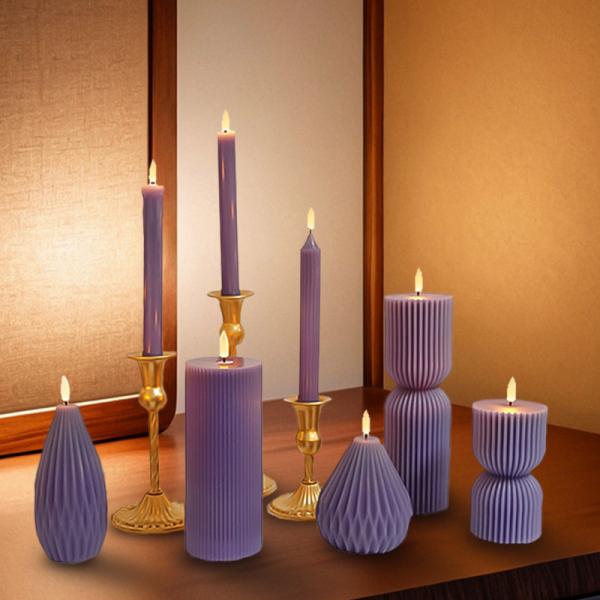 Quality OEM ODM Battery Operated Candle Light Customized LED Flameless Candles With Timer for sale