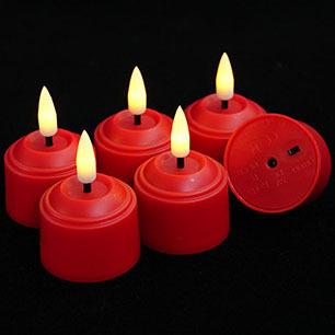 Quality Rechargeable LED Tea Light with Remote Control and Flickering Flame Effect for for sale