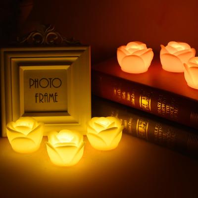China Red Battery Tea Candles Romantic Flameless LED Tea Light 6pcs / 12pcs / 24pcs for sale