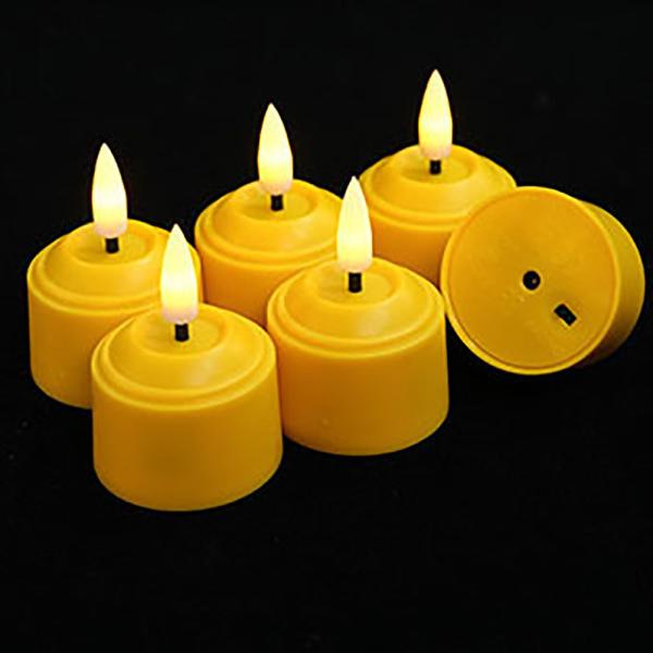 Quality Remote Control Battery Tea Candles USB Rechargeable Tea Lights Candles for sale