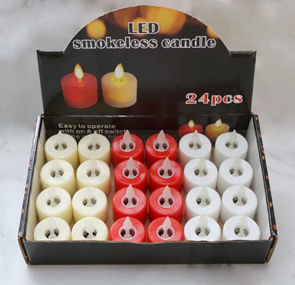 Quality Remote Control Rechargeable LED Tea Light Candles with Warm Flickering Effect for sale