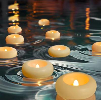 China Flameless Water Activated Floating Candles Romantic Waterproof Flameless Tea Light Customized for sale