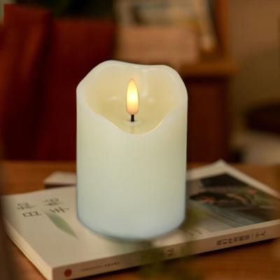 China Eco Friendly Flameless Moving Flame Candles Glossy Realistic Flame Candles For Home Decoration for sale