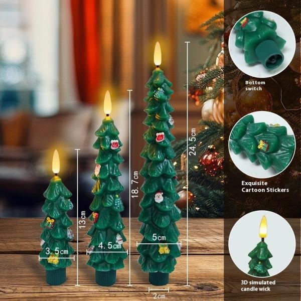 Quality Green Remote Control LED Candle Battery Operated Flameless Electronic Candle for for sale