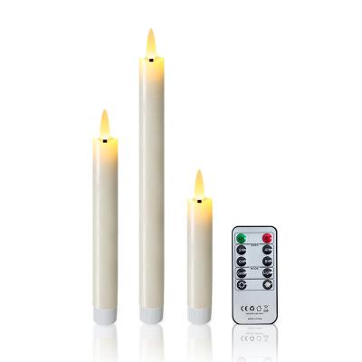 China Remote Control Christmas Decoration Candle Electronic Long Battery Candles Customized for sale