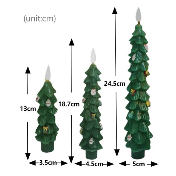 Quality Eco-Friendly Paraffin Wax LED Candle with Remote Control for Christmas Tree for sale