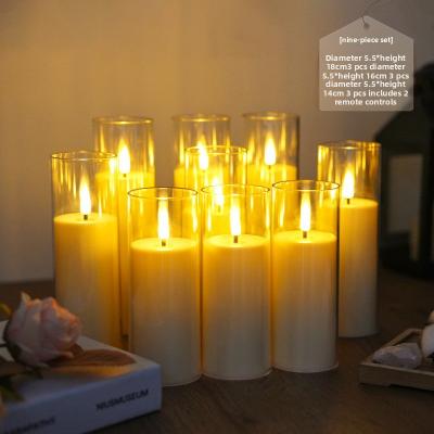 China Custom Pillar Candle Sets Cordless Electric LED Candle For Home Decoration for sale