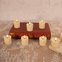 China Rechargeable Remote Control LED Tea Light Candle 3D Real Flame 5m Range Timer for sale