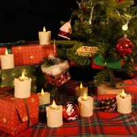 China Rechargeable Remote Control LED Tea Light Candle 3D Real Flame 5m Range Timer for sale