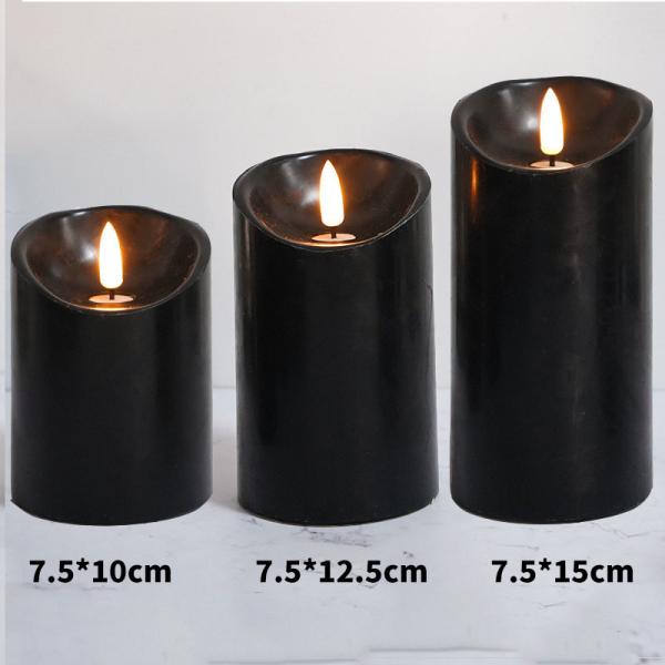 Quality Real Wax LED Pillar Candle with Remote Control and Timer Function for Home Decor for sale