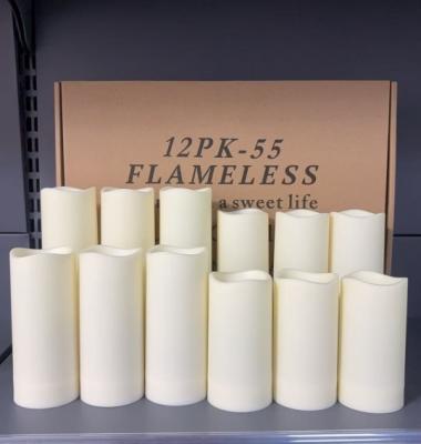 China Wholesale Set of 24 Waterproof Outdoor Flameless Candles, LED Candles with 4 Remote and Timer,(H 4