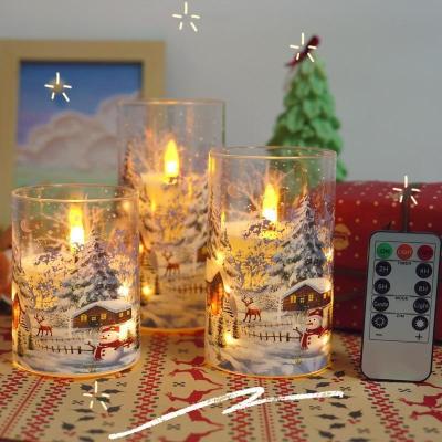China Remote Control LED Flameless Candle with Timer Function and Real Wax Design for Christmas Decor for sale