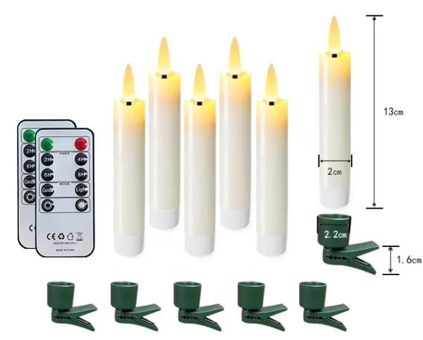 Quality Remote Control Clip On Candles with Timer Function and Detachable Clip Design for sale