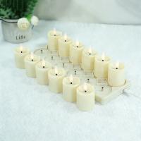 China Wholesale Mini Plastic Rechargeable Remote Control Tealight LED Candle with Timer Function for Wedding Decor for sale
