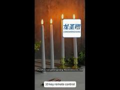 handmade flameless taper candles battery powered long led candles for home wedding party