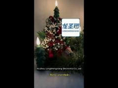 cordless christmas decoration candle green led remote control electronic candle