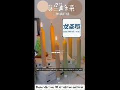morandi color flameless taper candles oem electric wax candles remote control