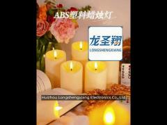 customized led pillar candles cordless flickering electric candles eco friendly