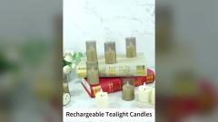 LED Tea Lights Rechargeable Remote Control Flickering