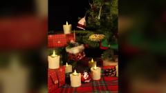 Safe 3D Flame Rechargeable LED Tealight Candle Remote Control