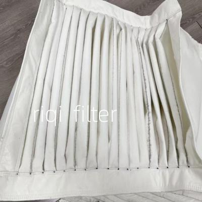 China Synthetic Frameless Pocket Filter Dust Collector Bags 1.5mm To 2.2 Mm for sale