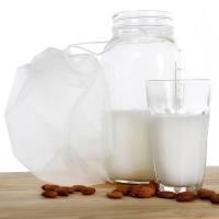 China Reuse Nylon Drawstring Nut Milk Filter Bag for Cheese Juices Nut for sale