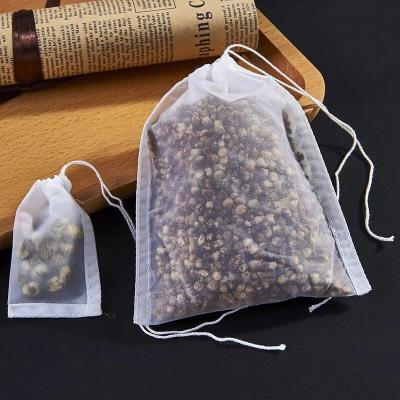China Small Drawstring Nylon Mesh Filter Bag 200 Micron FDA Certificate for sale