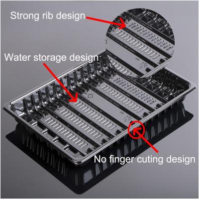 China PET / PP Food Tray MAP Vacuum Formed Plastic Meat Trays Heat Sealable for sale