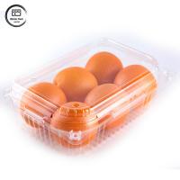 China Disposable Clear PET Clamshell Fruit Container 275x180x95mm for Orange Packaging for sale