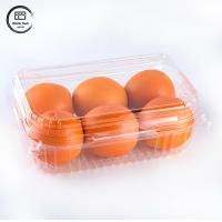 China Disposable Clear PET Clamshell Fruit Container 275x180x95mm for Orange Packaging for sale