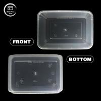 China Rectangular PP Disposable Food Containers 500ml to 1000ml Microwave Safe Leak Proof for sale