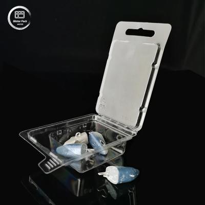 Cina Imballaggio in vesciche personalizzato con conchiglie trasparenti per esche di pesce Scatole di plastica trasparente in vendita