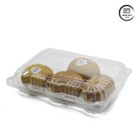 China Custom Kiwi Disposable Plastic Clamshell Fruit Containers Eco Friendly 100 200ml for sale