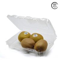 China Custom Kiwi Disposable Plastic Clamshell Fruit Containers Eco Friendly 100 200ml for sale