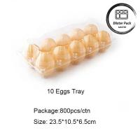 China Transparent PET Plastic Egg Tray 4 to 30 Egg Capacity Blister Box Packaging for sale
