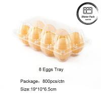 China Transparent PET Plastic Egg Tray 4 to 30 Egg Capacity Blister Box Packaging for sale