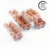 China 3x4 Clear Plastic Egg Container Customizable PET Egg Carton for 12 Eggs for sale