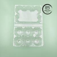 China 6 Pack Plastic Egg Cartons Durable PET Egg Packing Boxes for Secure Storage 6 Eggs for sale