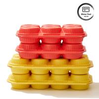 China Biodegradable Corn Starch Disposable Lunch Box 750ml Eco Friendly Food Container for sale