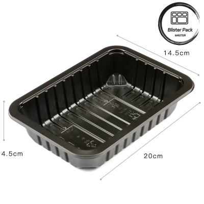 China Premium PP materiaal Plastic vleesbakken Vriesvriendelijke verse verpakkingsoplossing Te koop
