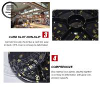 China Disposable Round Sushi Box 280x280x50mm PS Take Away Container with Transparent Lid for sale