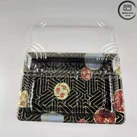 China Custom PS OPS Disposable Sushi Tray Blister Pack with Clear Lid 15 Days Lead Time for sale