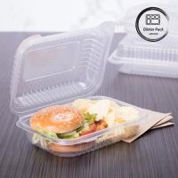 China PP Biodegradable Hinged Disposable Bento Box 4 Compartment Microwave Safe Meal Prep Container for sale