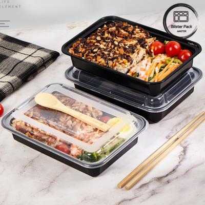 China Preparação de refeições de compartimento único Recipientes de plástico descartáveis de alimentos seguros para microondas biodegradáveis à venda
