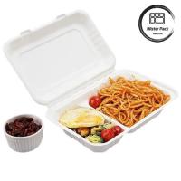 China PP Disposable Plastic Lunch Box 4 Compartment Hinged Clamshell Takeaway Container for sale